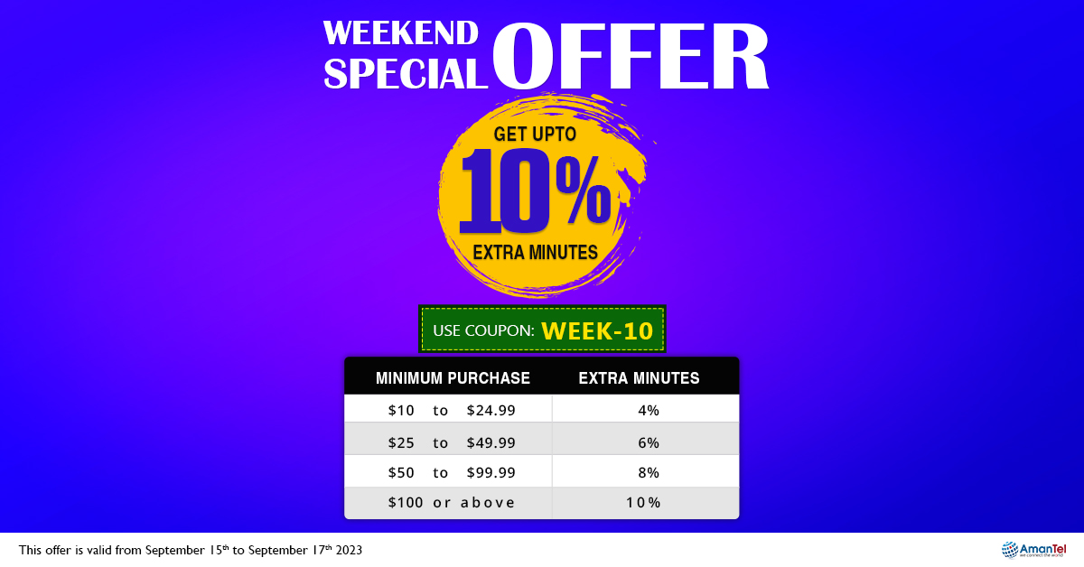 Weekend Special Offer
