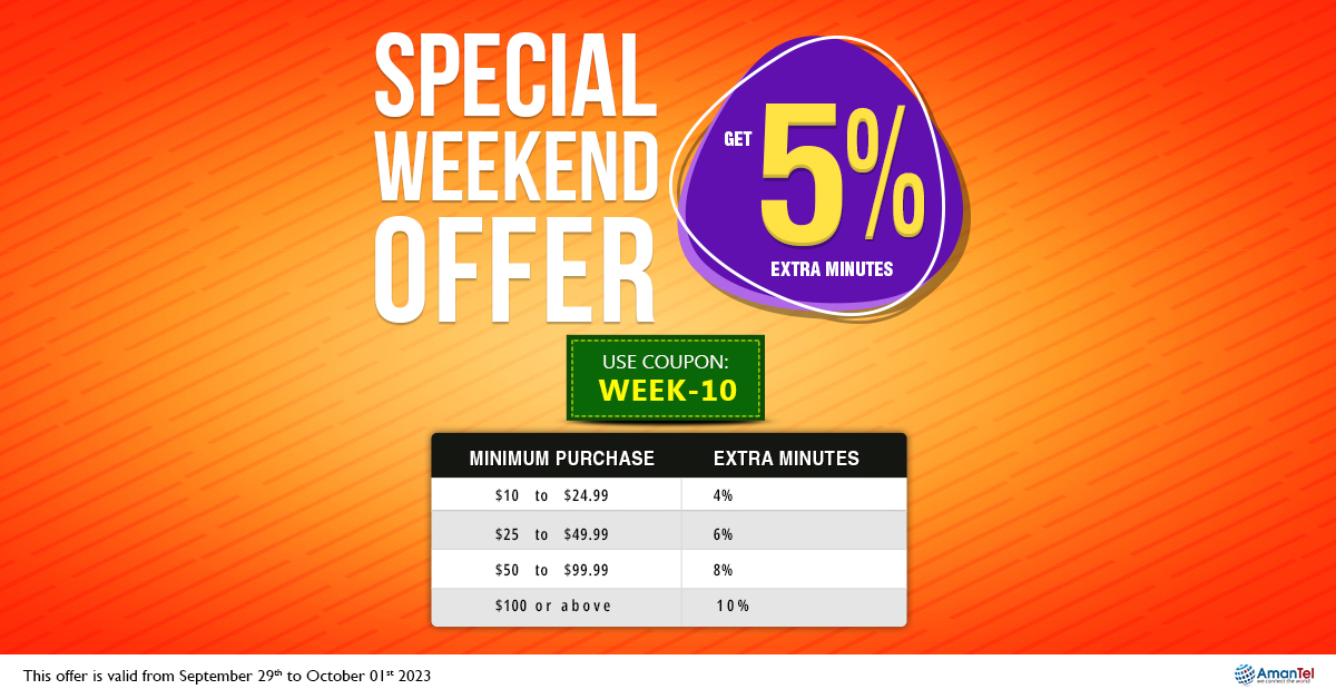 Weekend Special Offer
